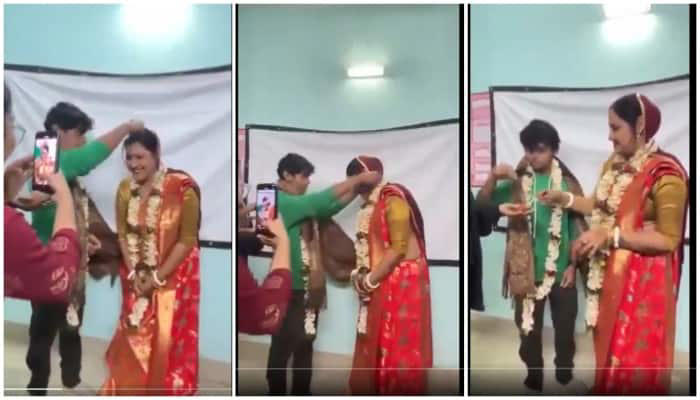 Bengal woman professor 'marries' her student inside classroom in viral ...