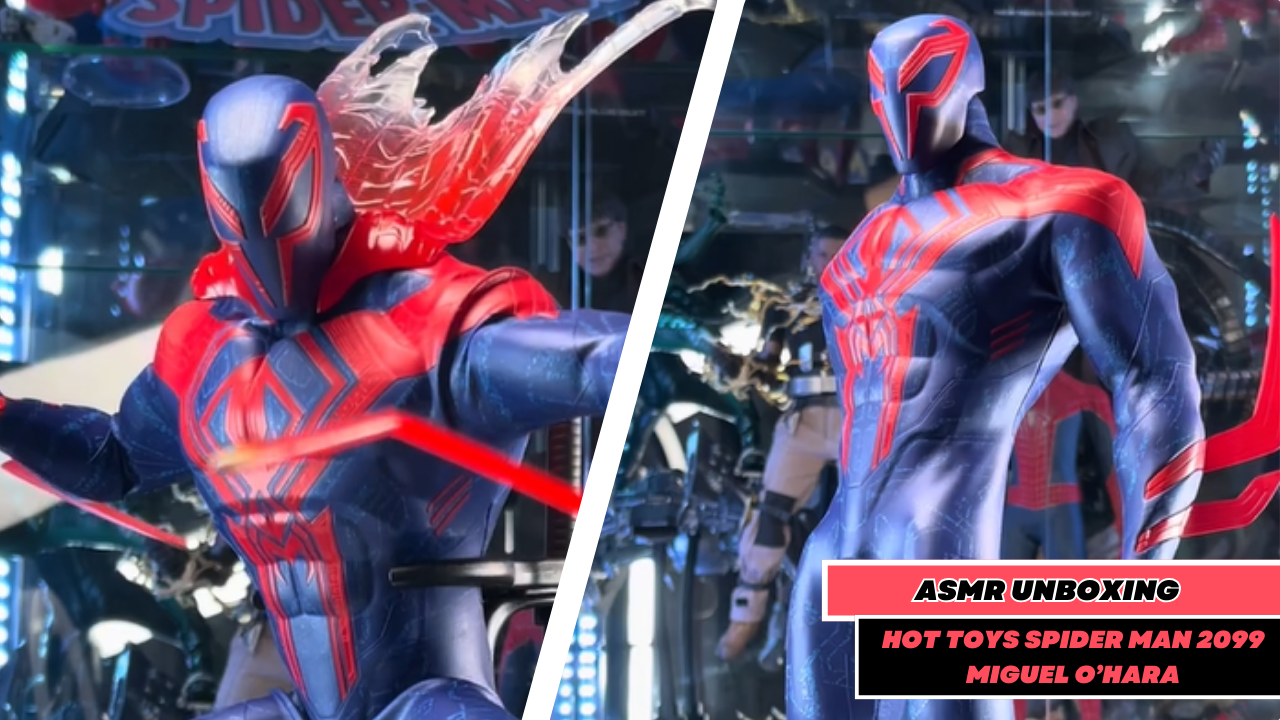 ASMR Unboxing Hot Toys Spider Man 2099 Miguel O’hara