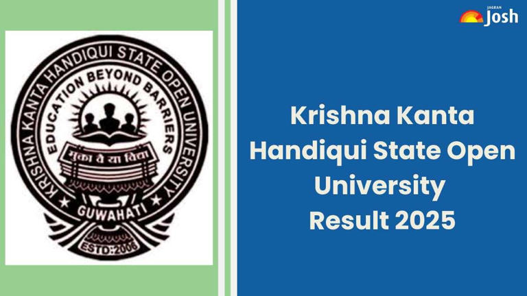 KKHSOU Result 2025 OUT at kkhsou.ac.in; Direct Link to Download PG and ...