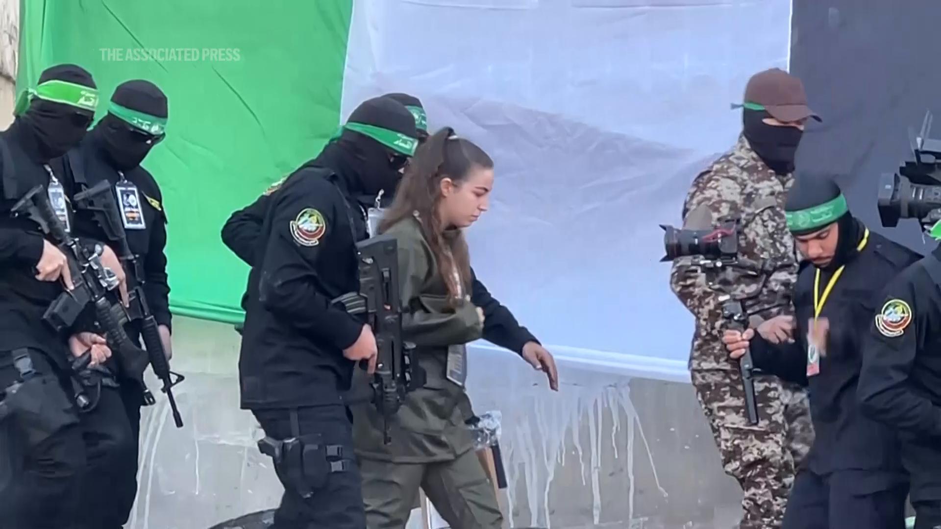 Israeli hostage Agam Berger handed over to Red Cross by Hamas in ...