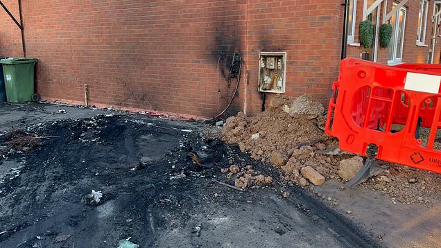 Shocking video shows explosion aftermath of electric car in Worcester