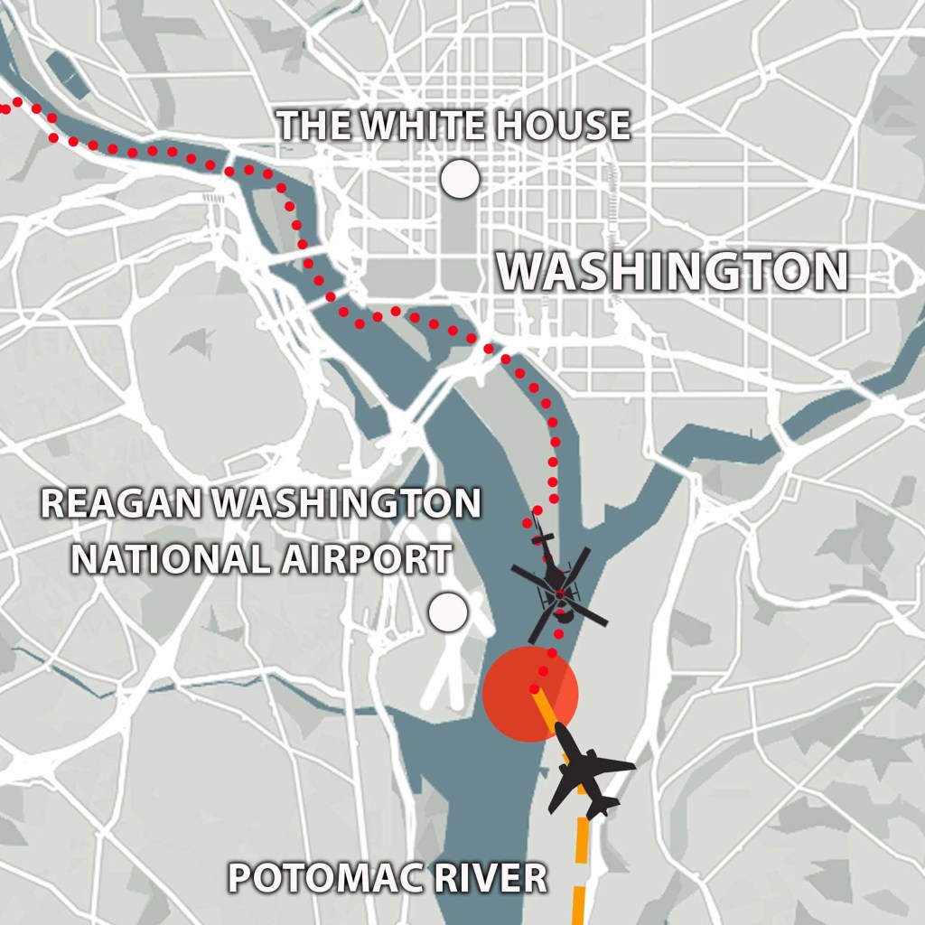 Countdown to disaster: How the Washington plane crash unfolded over 8 ...