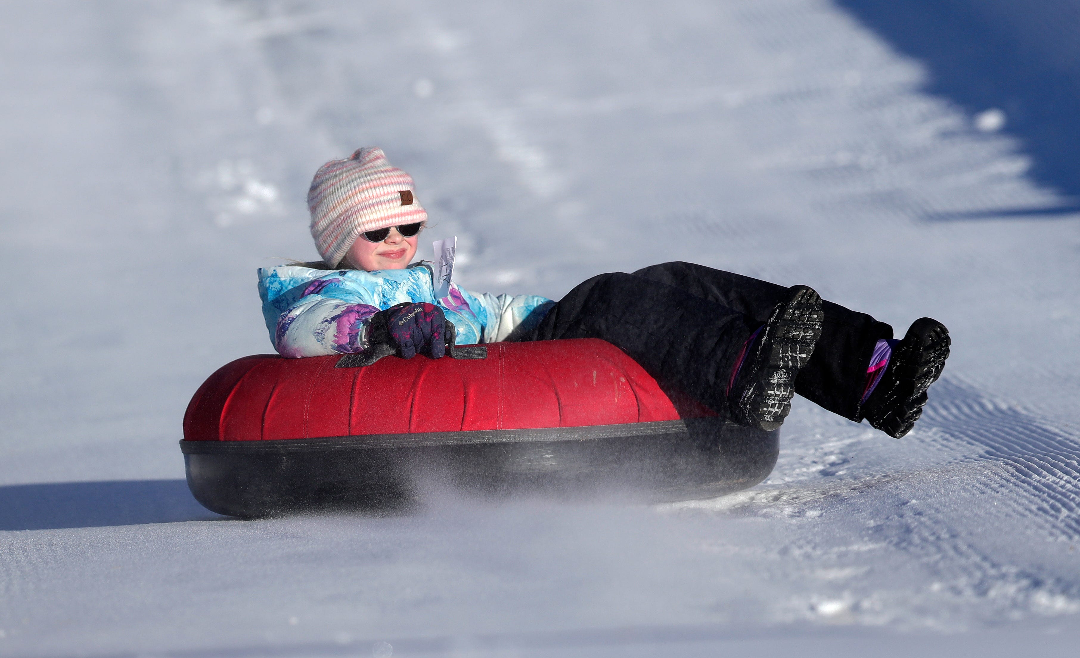 Triangle Hill opened for tubing on artificial snow for first time, 2 ...