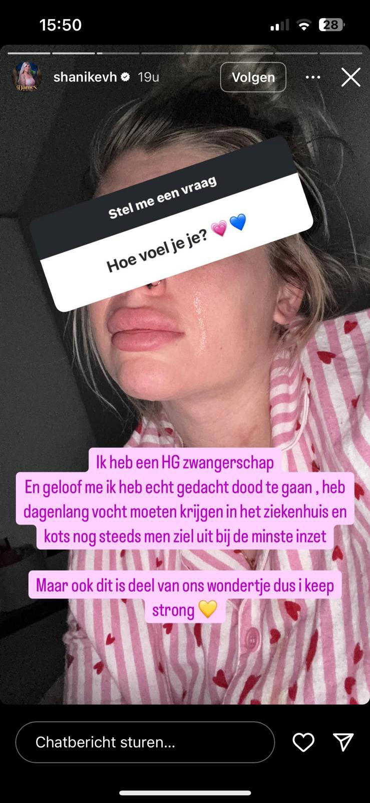Shani uit EOTB open over heftige zwangerschapskwalen: 'Heb echt gedacht ...
