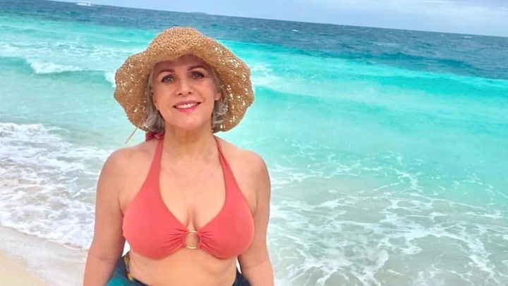 Wow, was ein Anblick: Birgit Schrowange im Bikini auf den Malediven