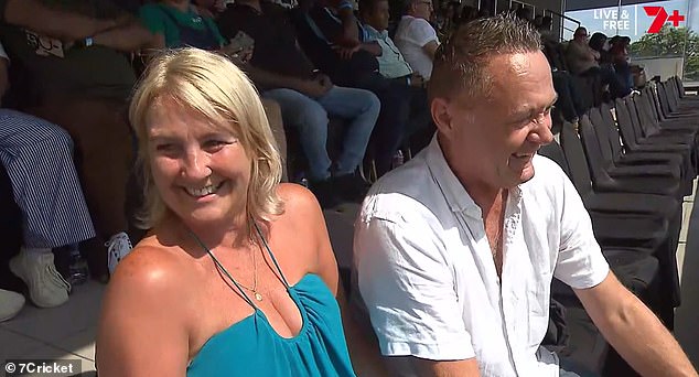 Aussie debutant's proud parents shed tears of joy as they revel in son ...