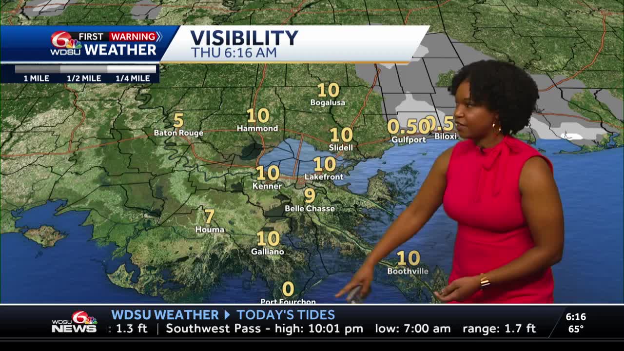 6 a.m. Louisiana Weather Update: Impact Day due to dense fog, mostly ...