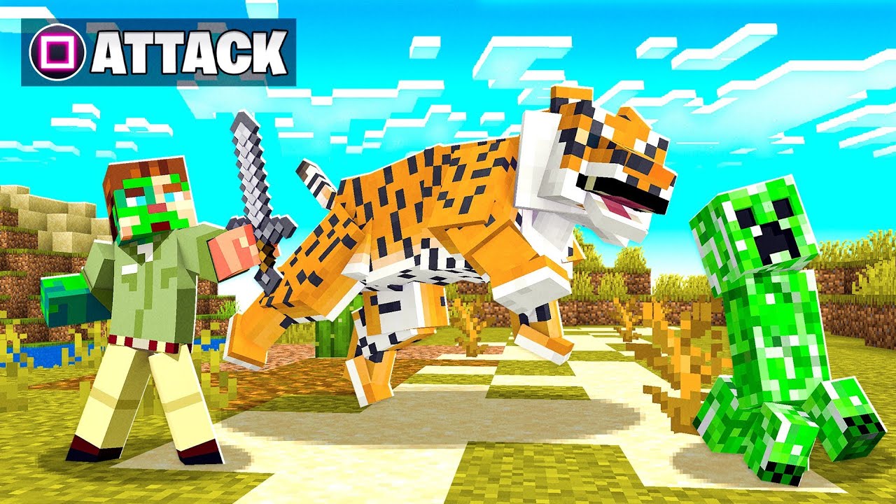 How to TAME a PET TIGER in MINECRAFT!