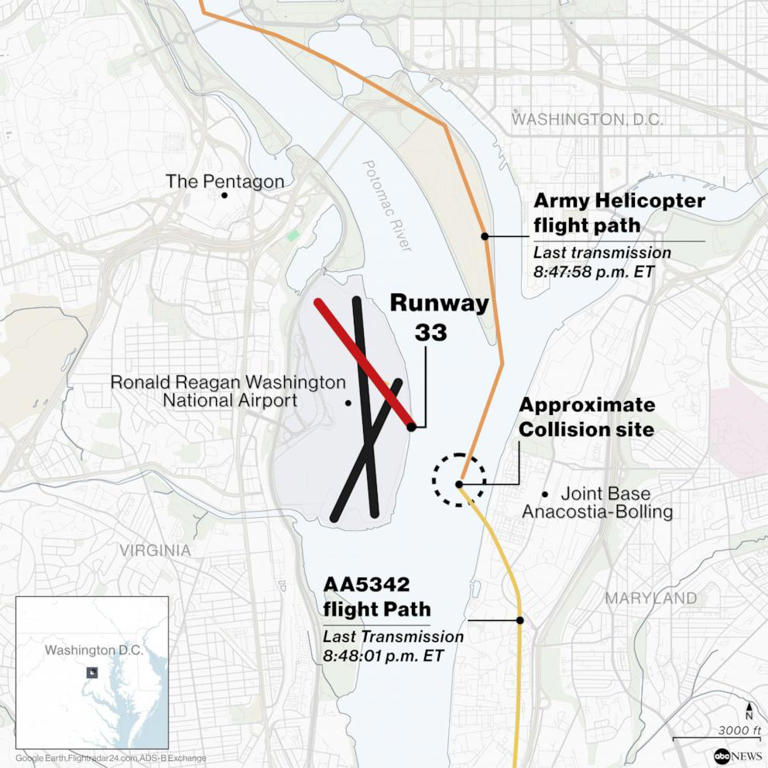 DC plane crash live updates: 41 sets of remains have been recovered