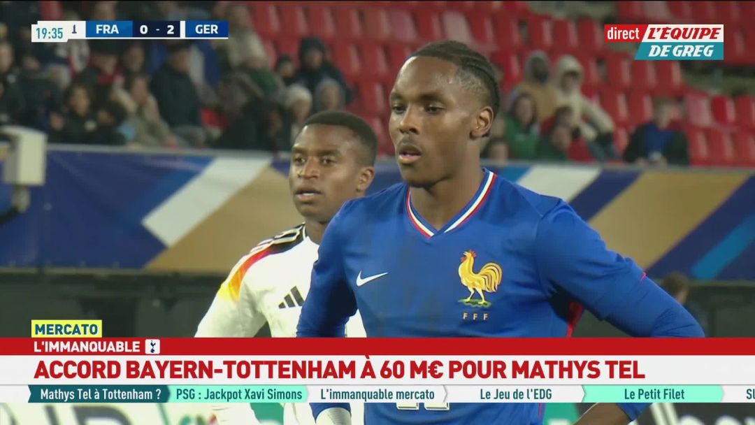 Accord Bayern-Tottenham à 60 M d'Euros pour Mathys Tel