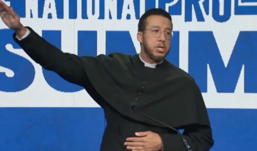 Priest Calvin Robinson defrocked for imitating Musk salute at pro-life ...