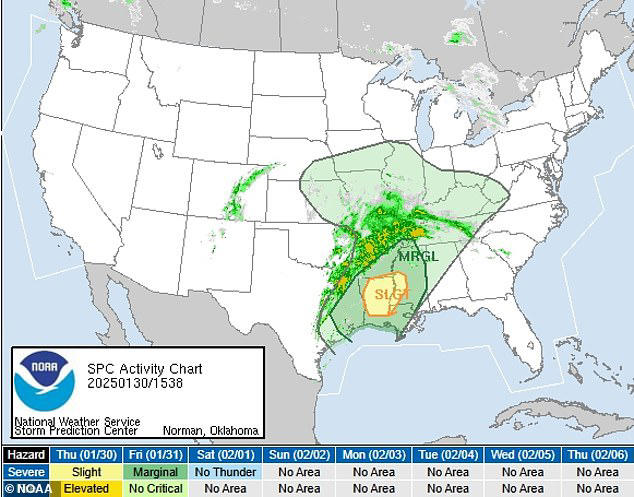 Severe weather warning issued in 10 states