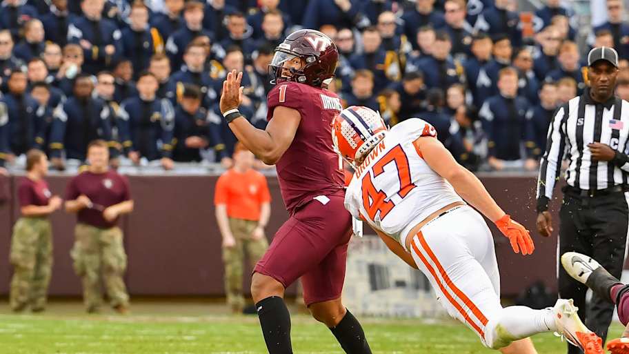 Virginia Tech QB Kyron Drones is a longshot in the early 2025 Heisman Odds