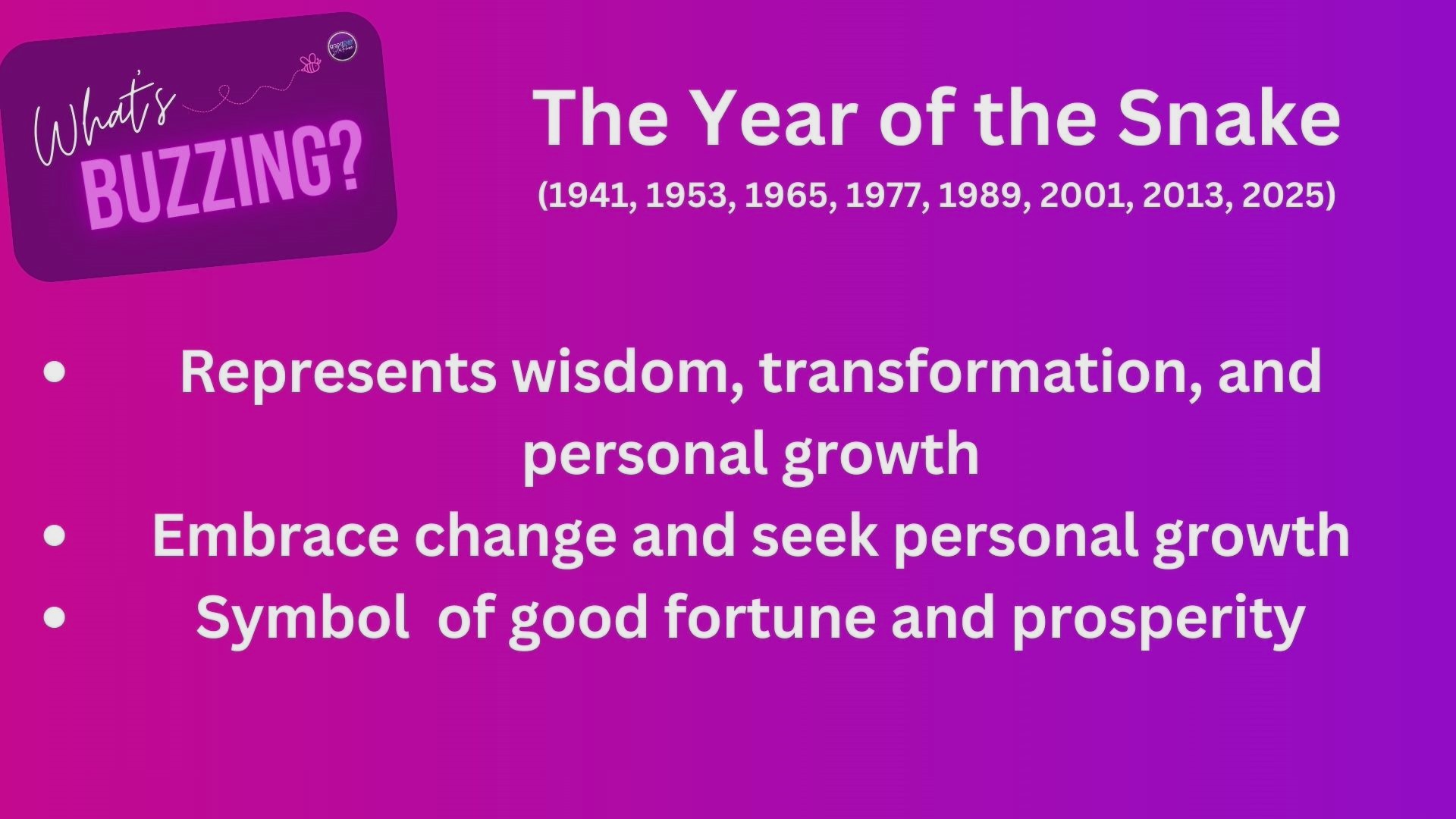 The Year of the Snake is About Embracing Change