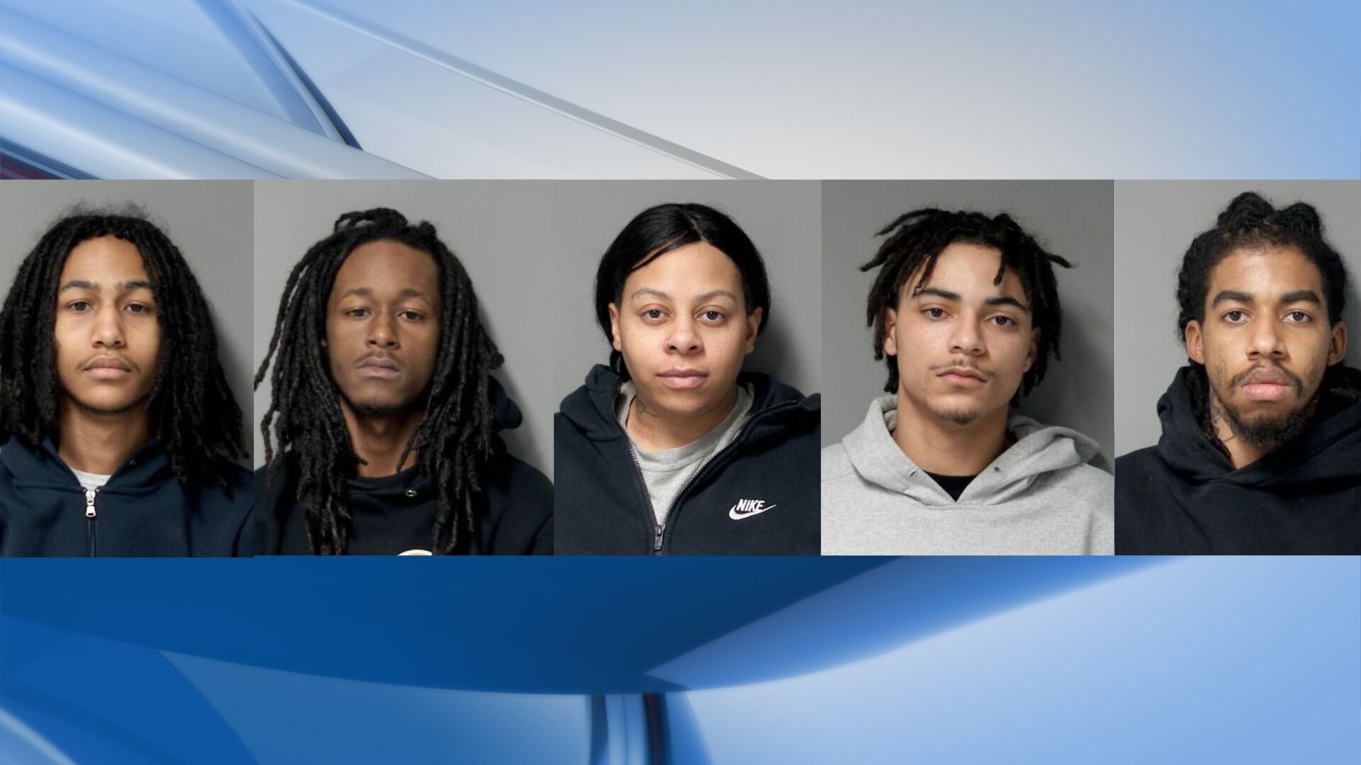 Five arraigned for Monday night shooting