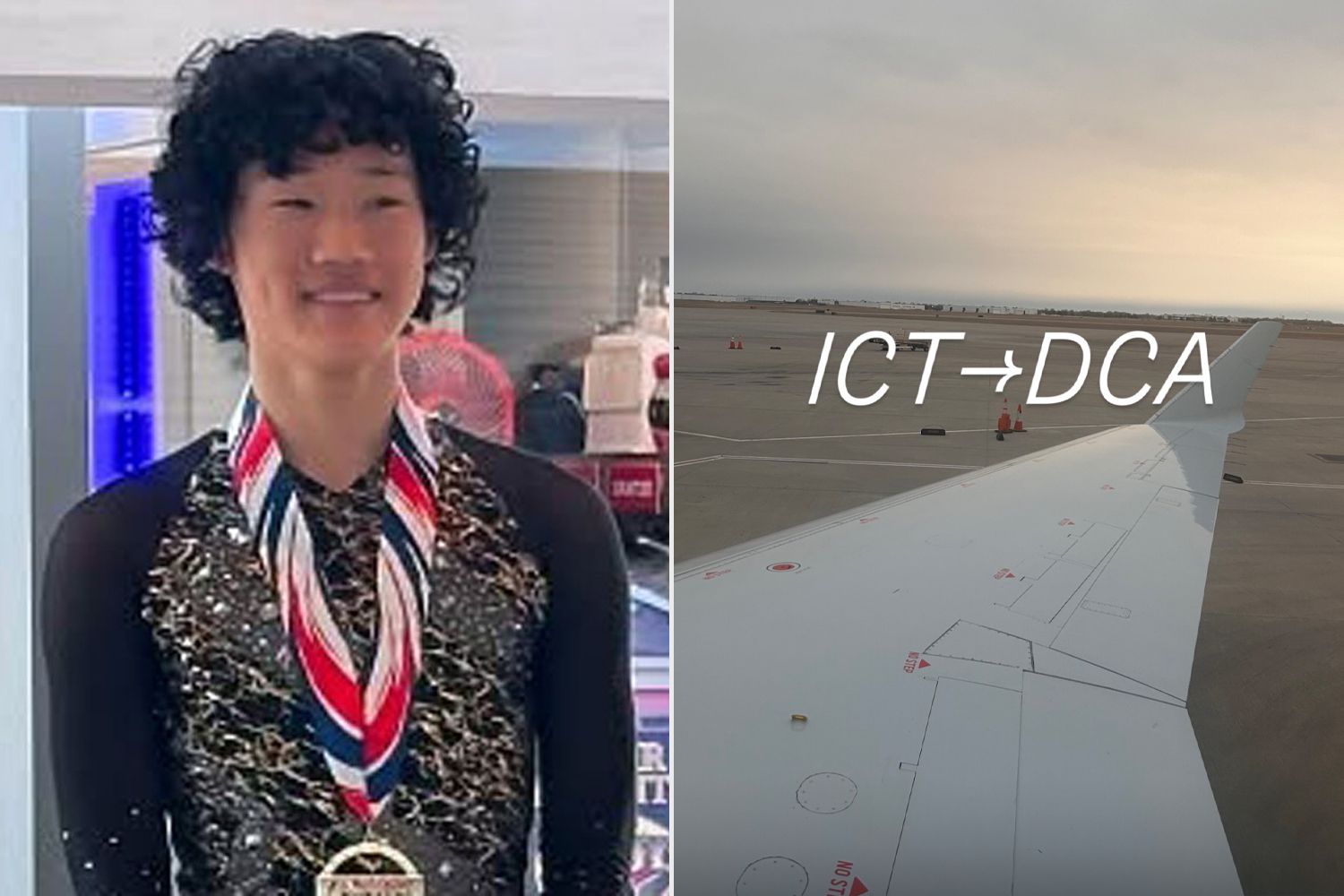 U.S. Figure Skater Spencer Lane Eerily Posted Photo from Inside Plane ...