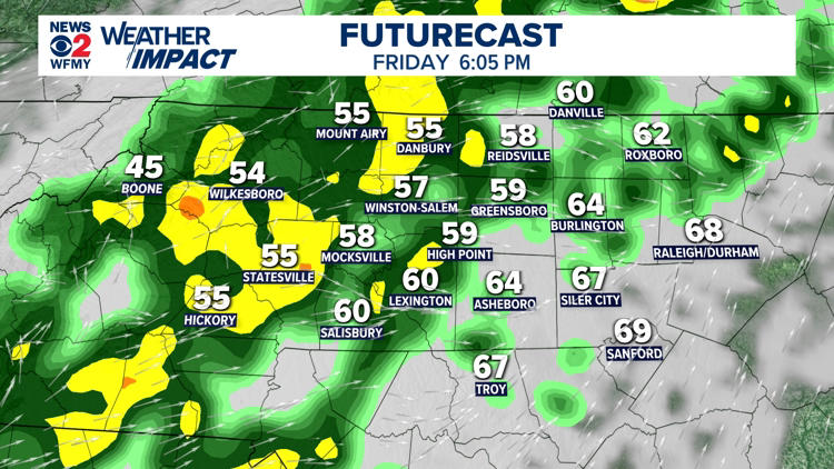 Weather Impact: Warm, wet, and windy for Friday