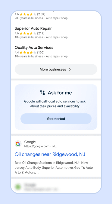 Google Search launches Ask for me