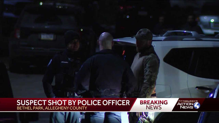 Suspect shot by police at apartment complex in Bethel Park