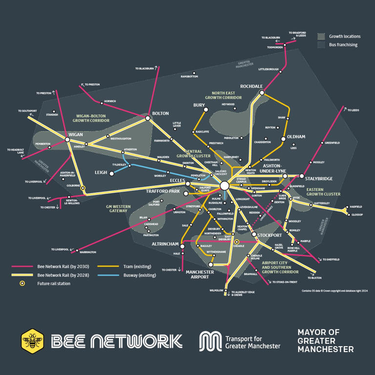 Warrington set to feature in Manchester Bee Network 2030 rail plan