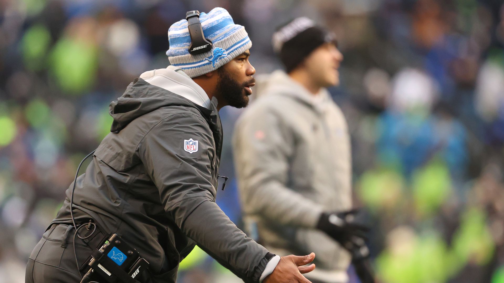 Amon-Ra St. Brown is happy his former coach, Antwaan Randle El, is ...