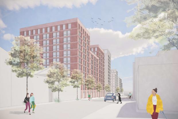 Plan for new high-rise development on vacant Glasgow site