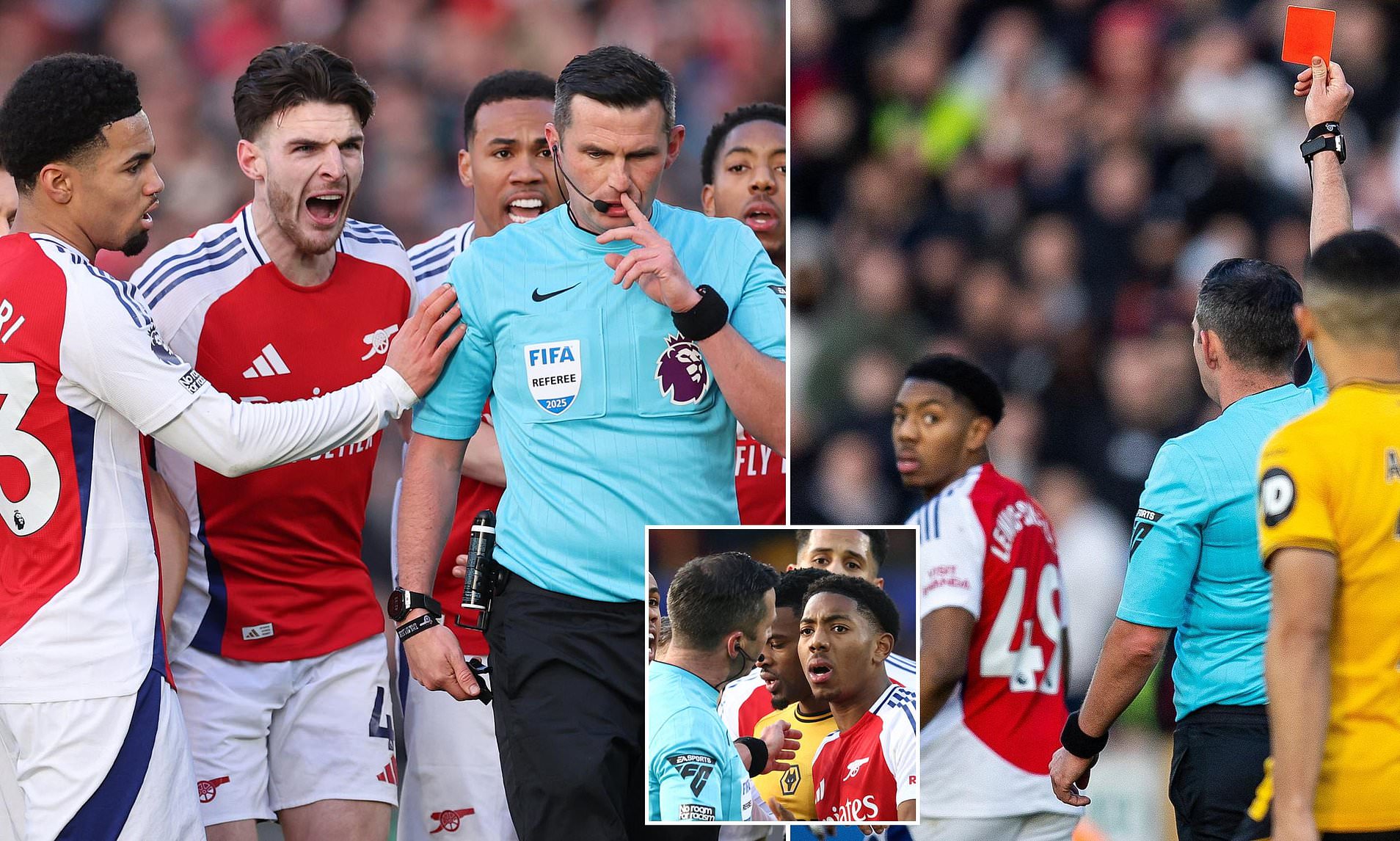 Arsenal CHARGED by the FA after players behaved in an 'improper manner ...