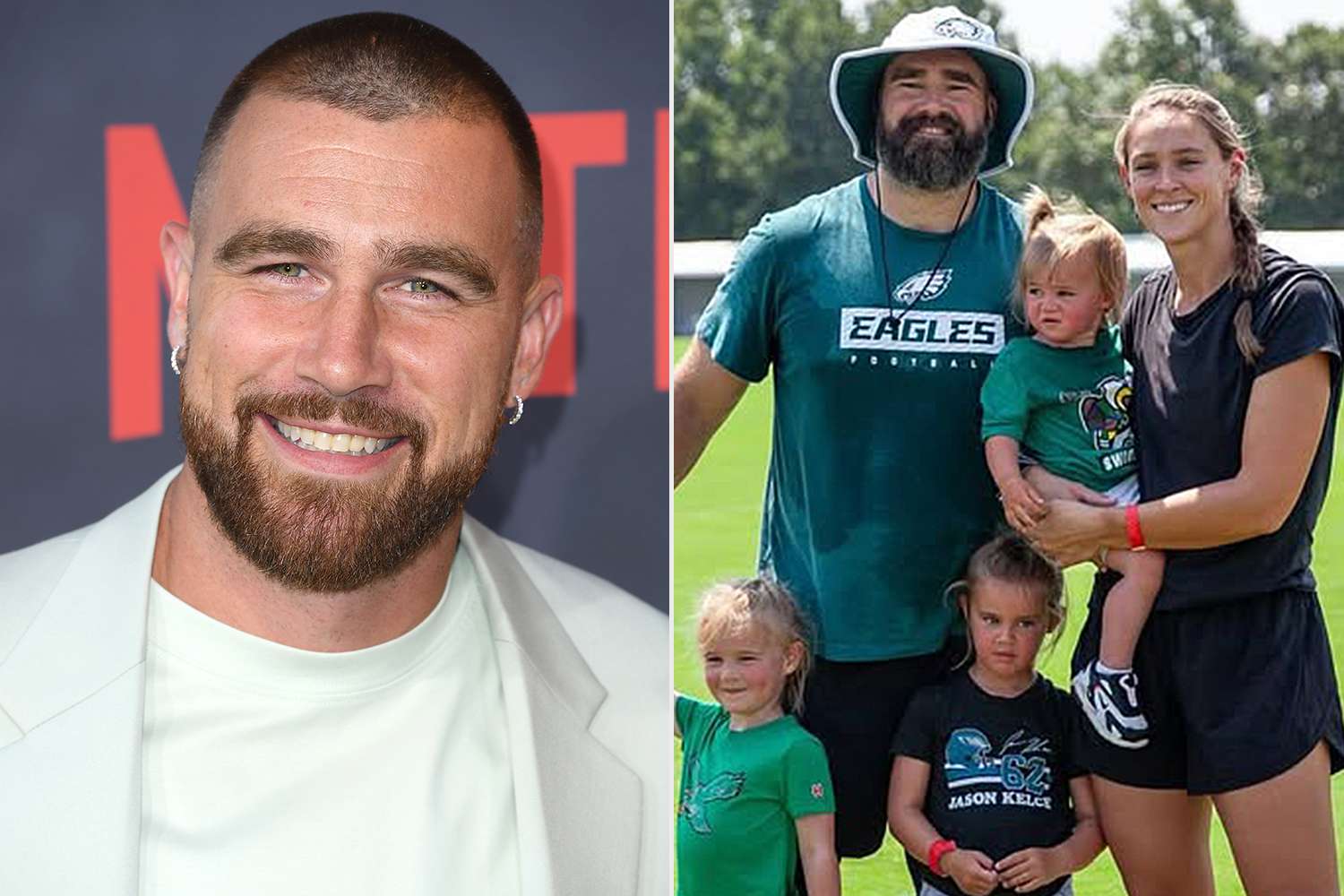 Pregnant Kylie Kelce Says She's Making Her 3 Daughters 'Go Uncle Trav' T-Shirts to Support ...