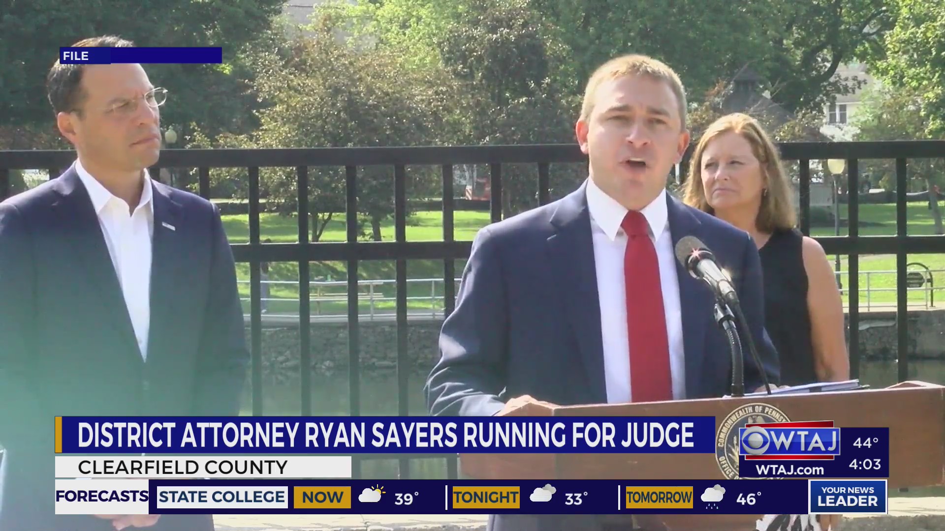District Attorney Ryan Sayers running for Clearfield County Judge