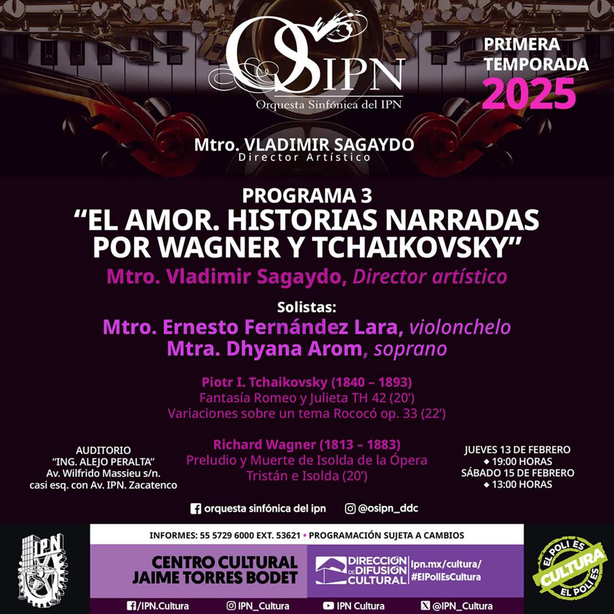 Concierto especial de la Orquesta Sinfónica del IPN por el Día del Amor ...
