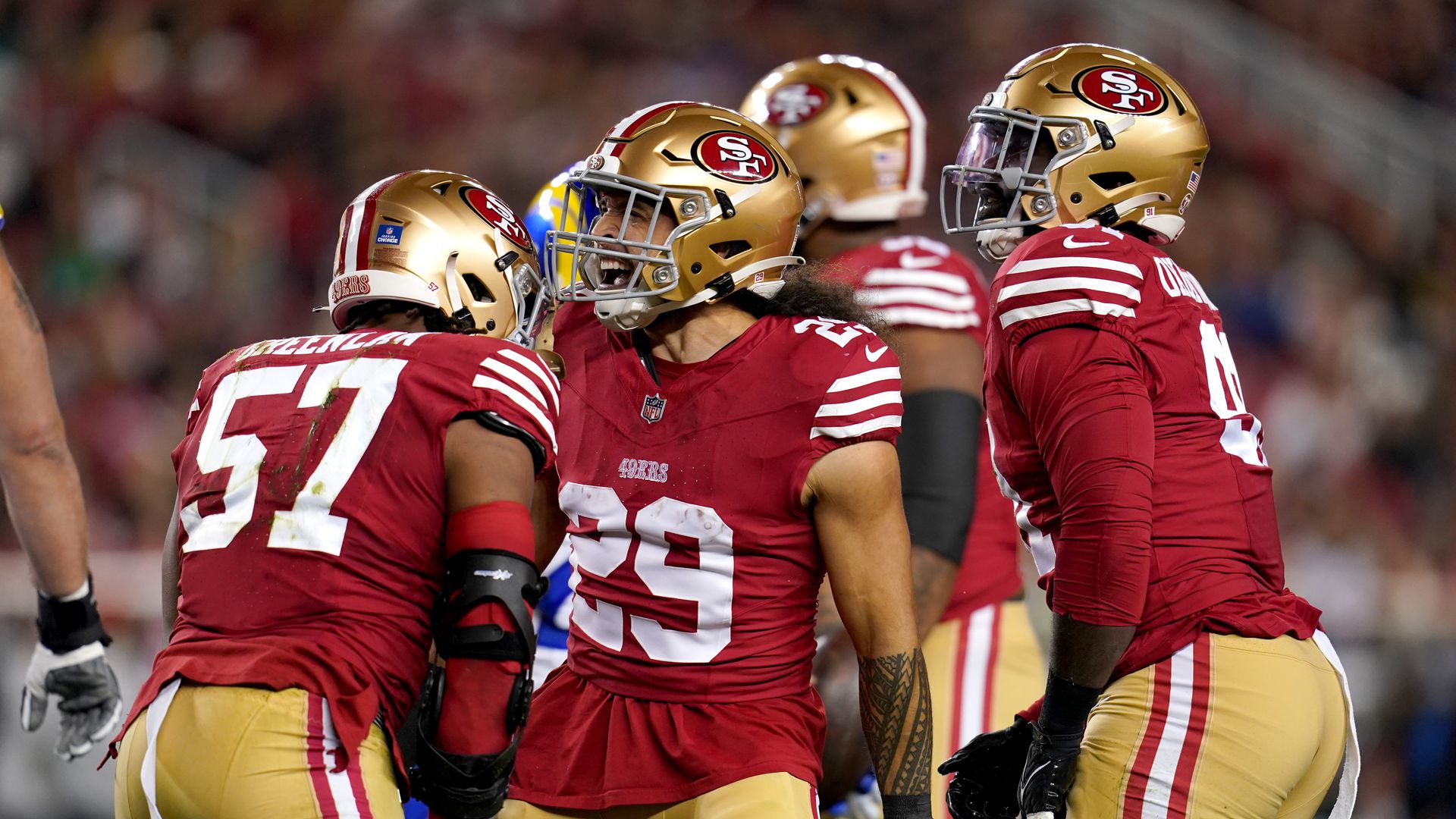 How many new starters will the 49ers have on defense in 2025?