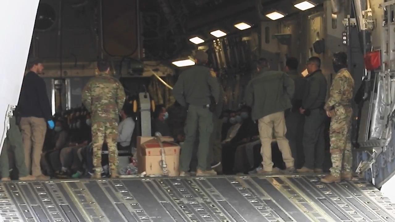 US Air Force deportation flight takes off from El Paso for Guatemala ...