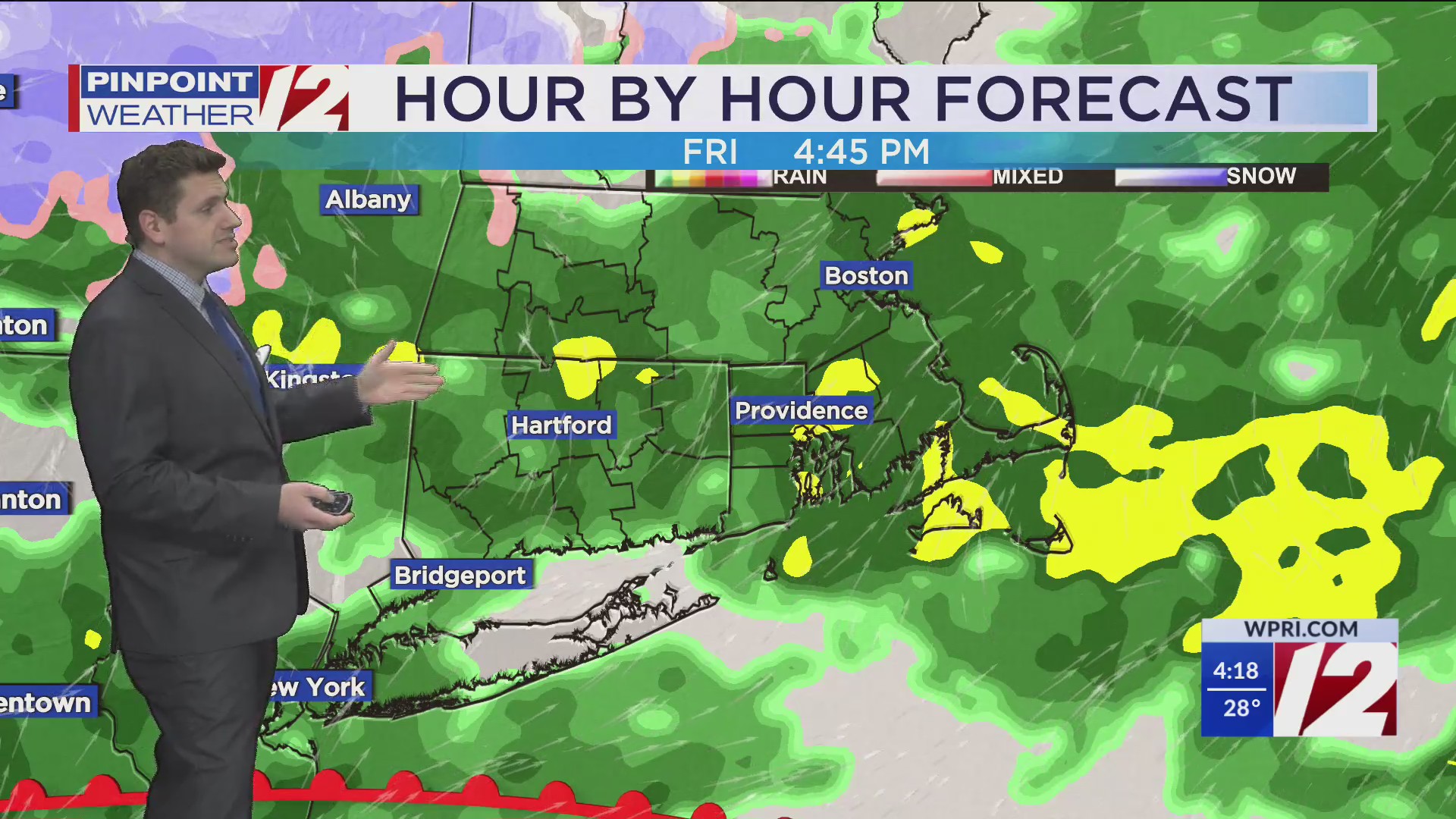 WPRI 12 Weather Forecast 1/30/25: Rainy Friday; Mainly Dry Weekend