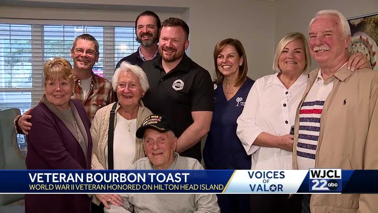 100-year-old WWII veteran honored with special toast on Hilton Head Island