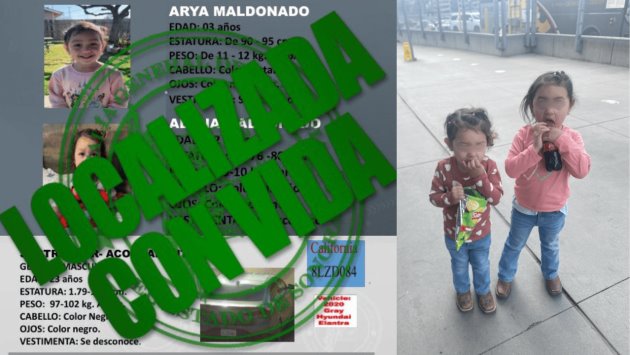 Localizan con vida a hermanas Arya y Alana; capturan a su padre por ...