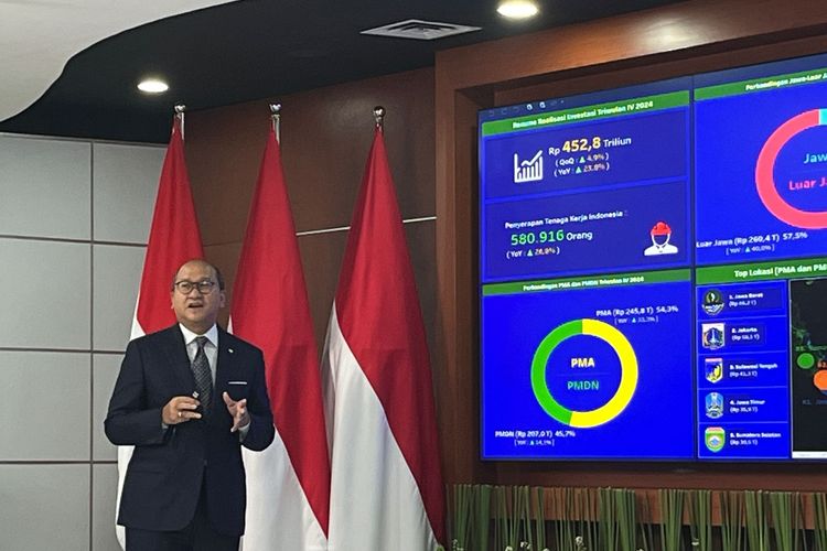 Realisasi Investasi RI Kuartal IV-2024 Tembus Rp 452,8 Triliun, Naik 23 ...