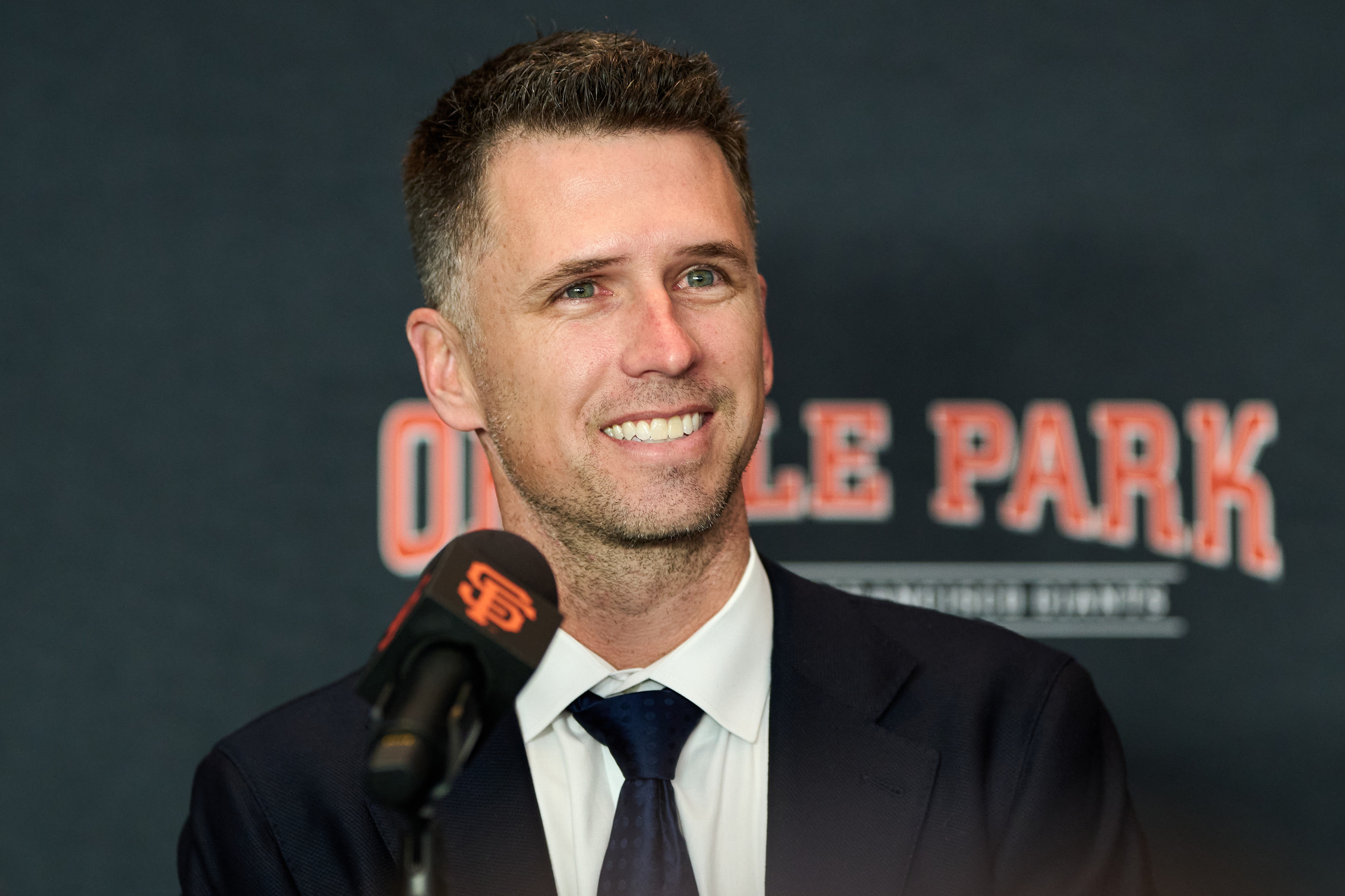 Buster Posey: Giants 'feel pretty set' with current roster