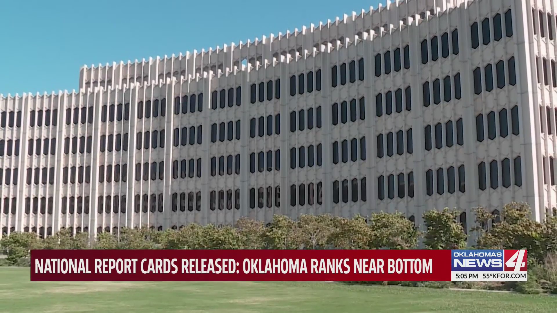 National report cards released: Oklahoma ranks near bottom
