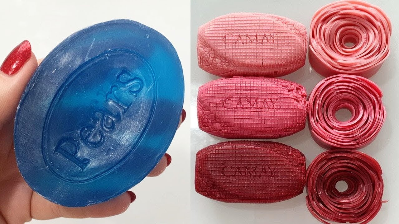 Relaxing ASMR Soap Carving | Satisfying Soap Cutting Videos #44
