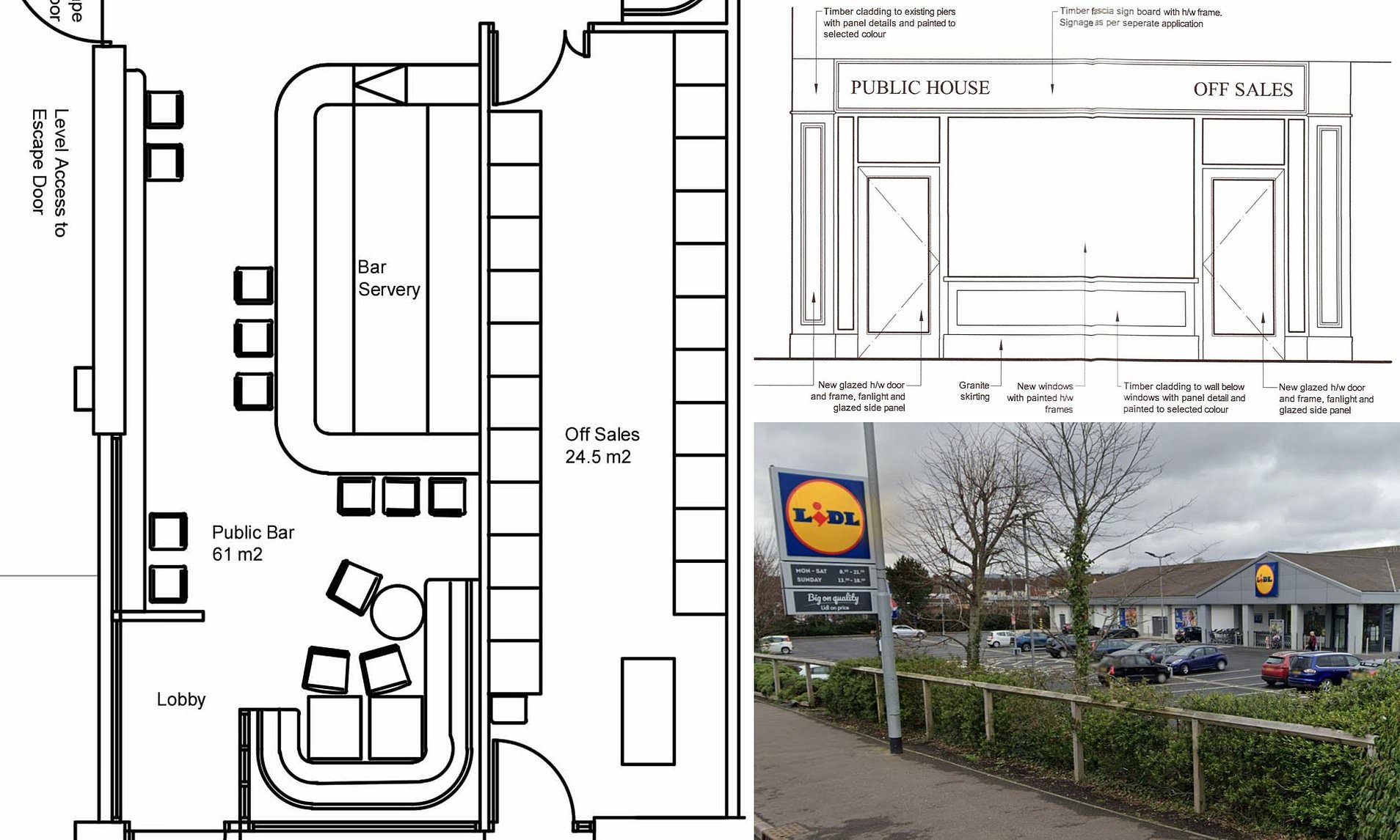 Inside Lidl's first pub: Drawings reveal plans for £410k bar at store
