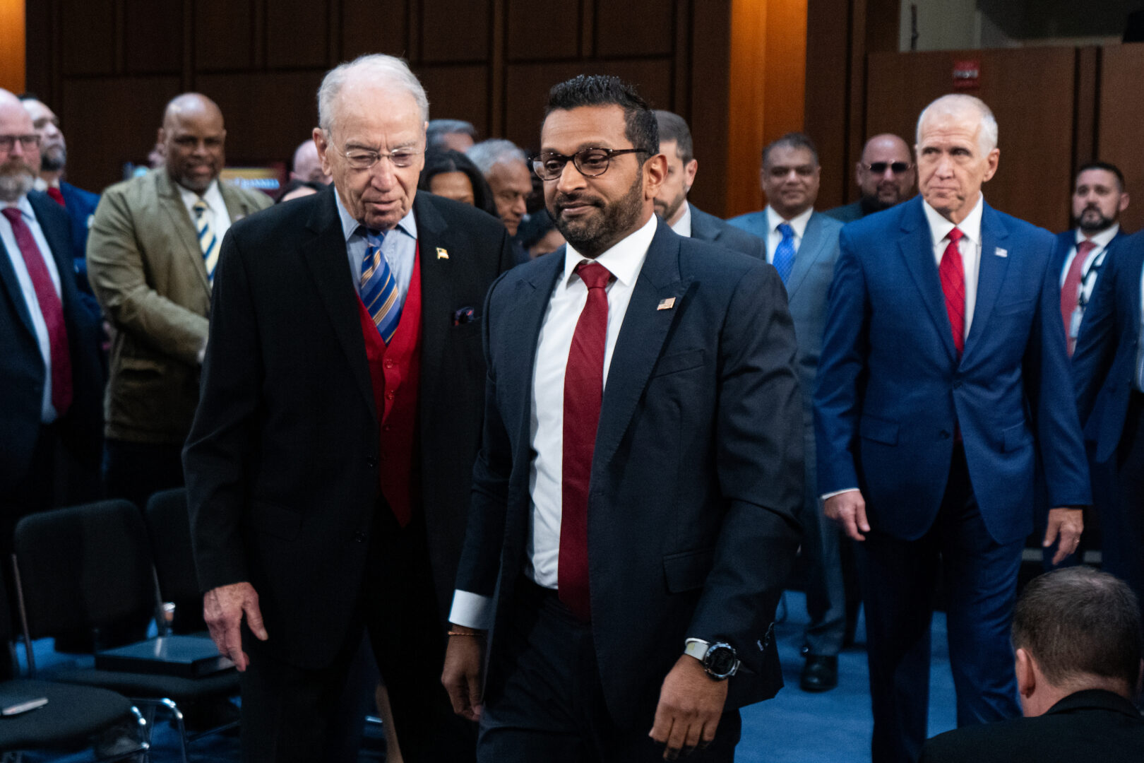 FBI nominee, under Senate questioning, takes a different tone