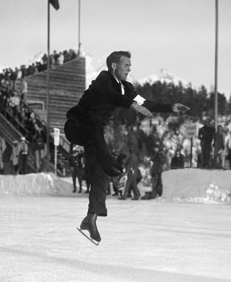 Dick Button, Olympic skating champion and TV analyst, dies at 95