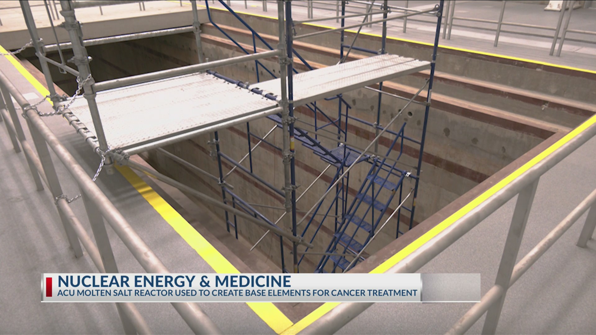ACU Molten Salt Reactor used to create base elements for cancer treatment