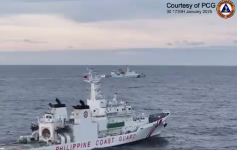 WATCH: BRP Teresa Magbanua pushes Chinese ship away from Zambales coast
