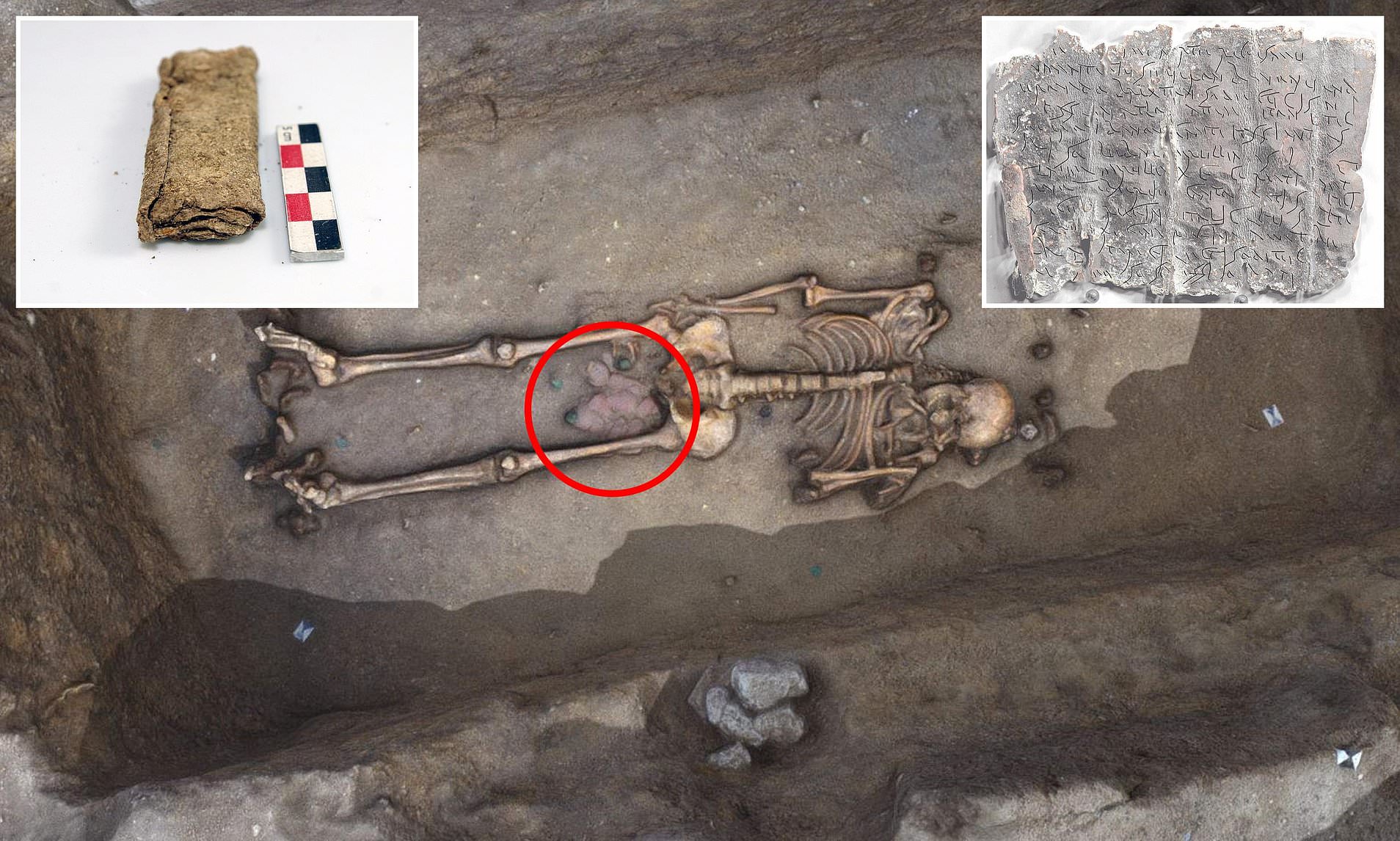 'Cursed' skeletons unearthed with tablets between their legs