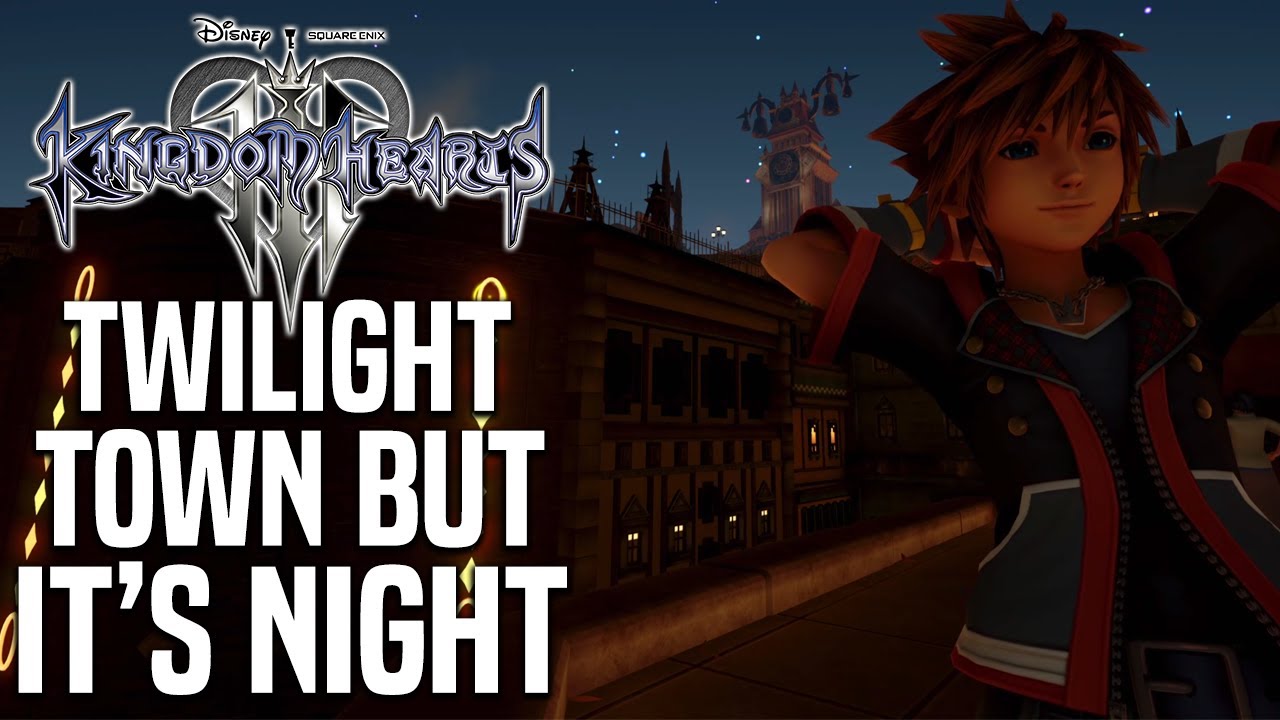 Twilight Town at Night Looks Absolutely Stunning