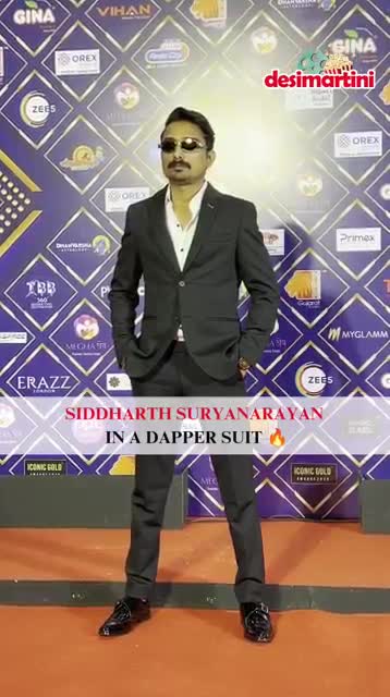 Siddharth Suryanarayan graces the 6th edition of the Iconic Gold Awards ...