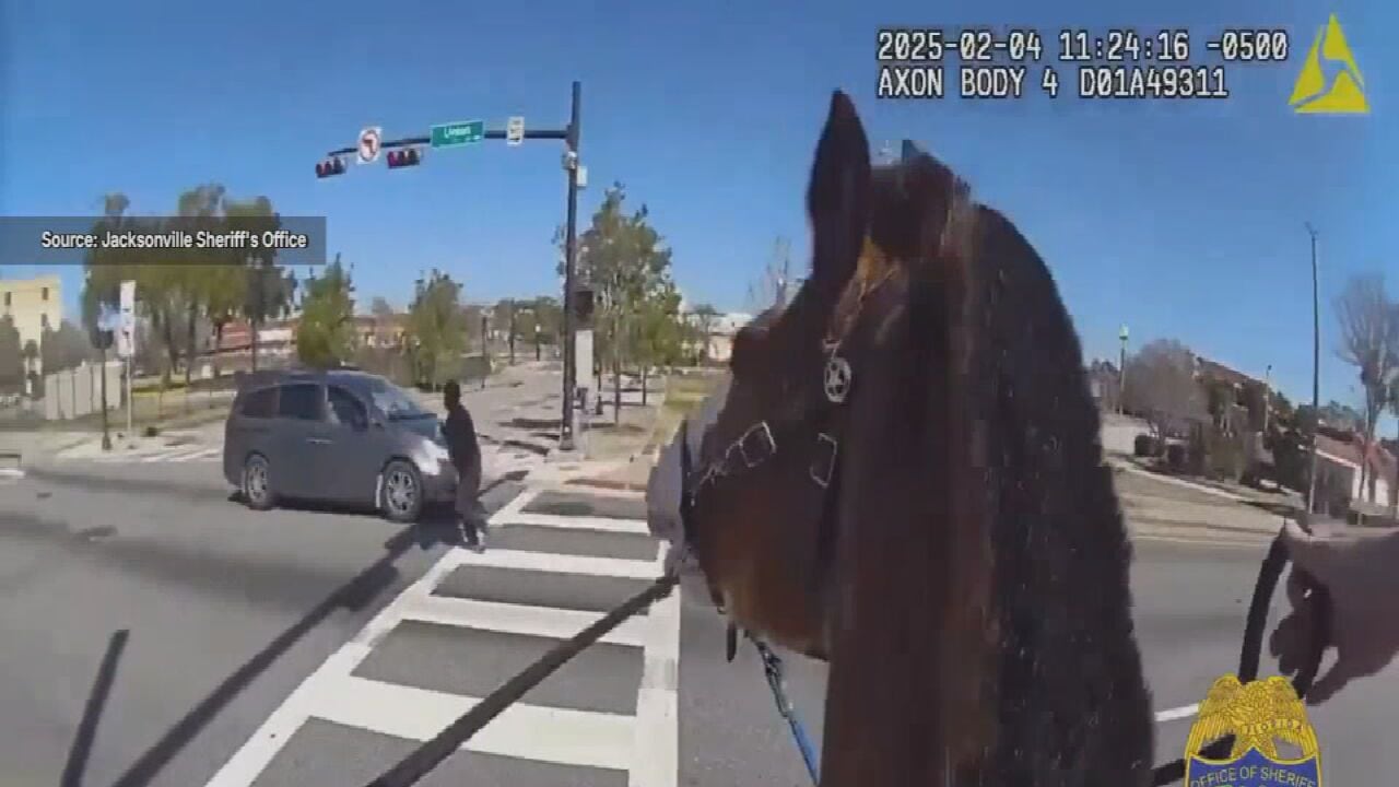 WATCH: Horse-riding officers chase down suspected drug dealer in ...
