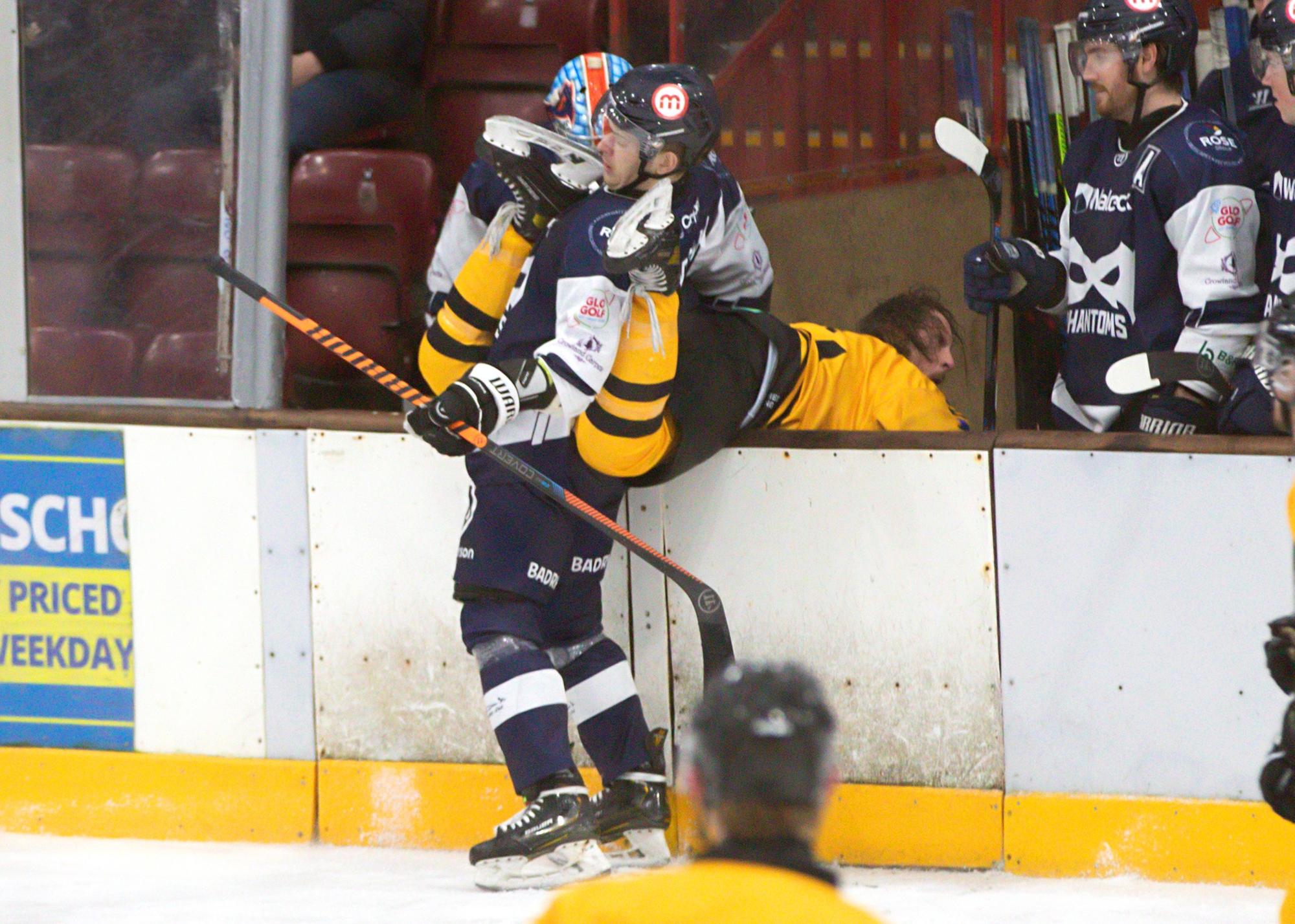 Peterborough Phantoms hit Bees for six in a bruising encounter at Planet Ice