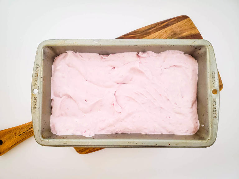 No Churn Raspberry Ice Cream (Three Ingredients!)
